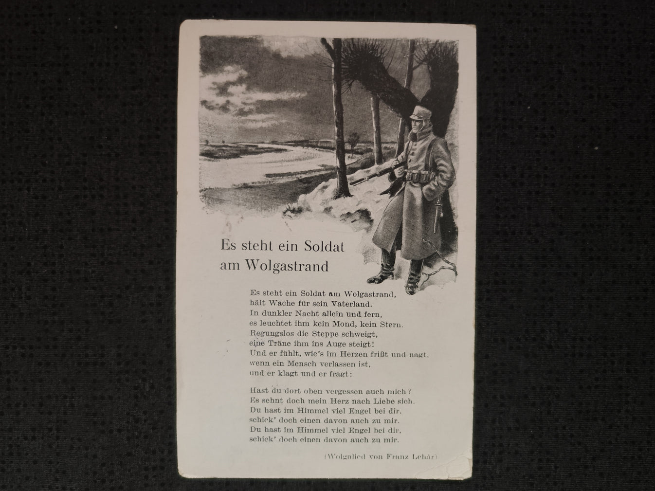 5 x Wehrmacht Liedtexte als Postkarte "Wolgastrand" " Hannelore" "La P ...